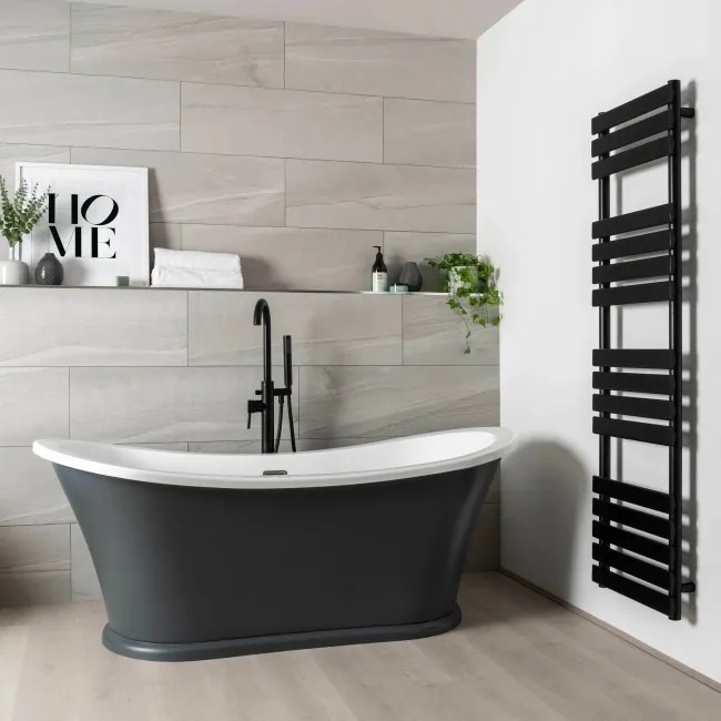 Burlington Stone Effect Grey Matt Ceramic Wall Tile