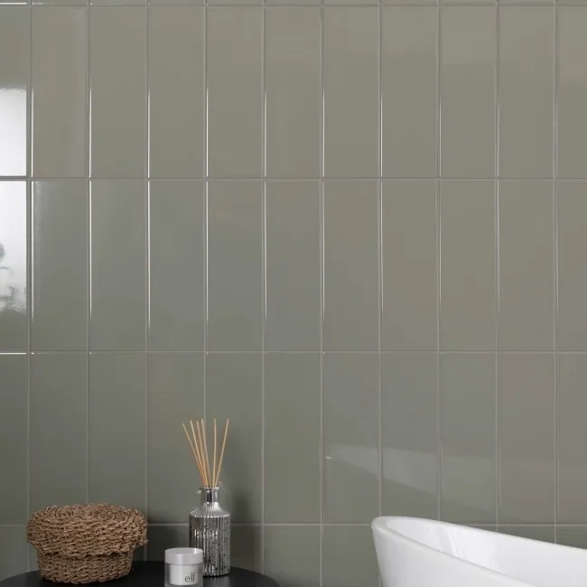 Linear Sage Gloss Wall Tile | Tile Mountain