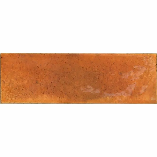Luma Burnt Orange Gloss Ceramic Wall Tile | TileMountain