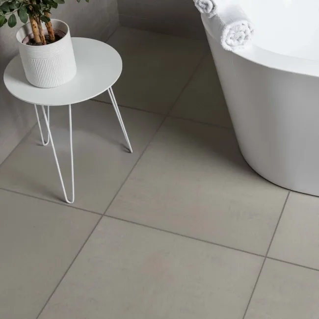 Lounge Light Grey Matt Porcelain Floor Tiles - Tile Mountain