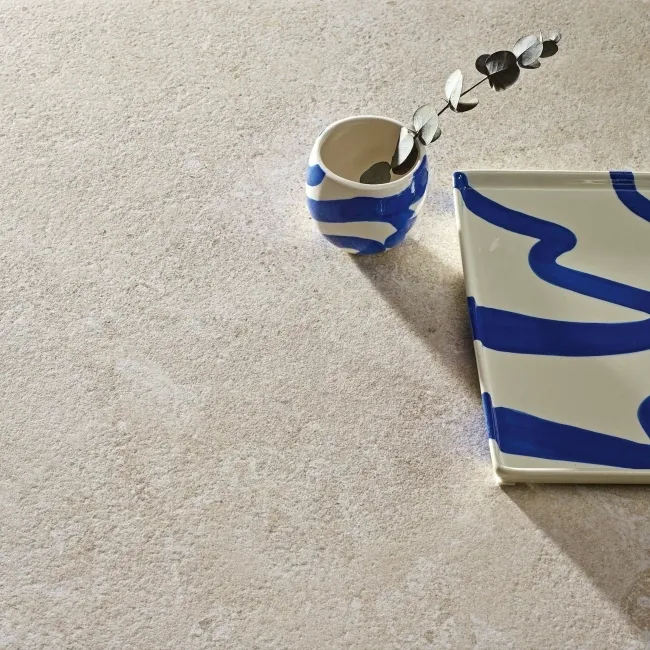 Roca Avalon Beige Stone Effect Matt Large Porcelain Tile | Tile Mountain