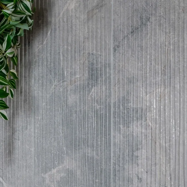 Tuscan Greige Embossed Decor Stone Effect Matt Wall Tile