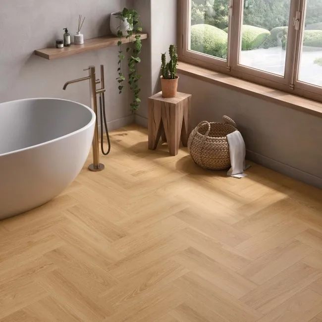 Gironde Natural Oak Wood Effect Matt Porcelain Floor Tile | Tile Mountain