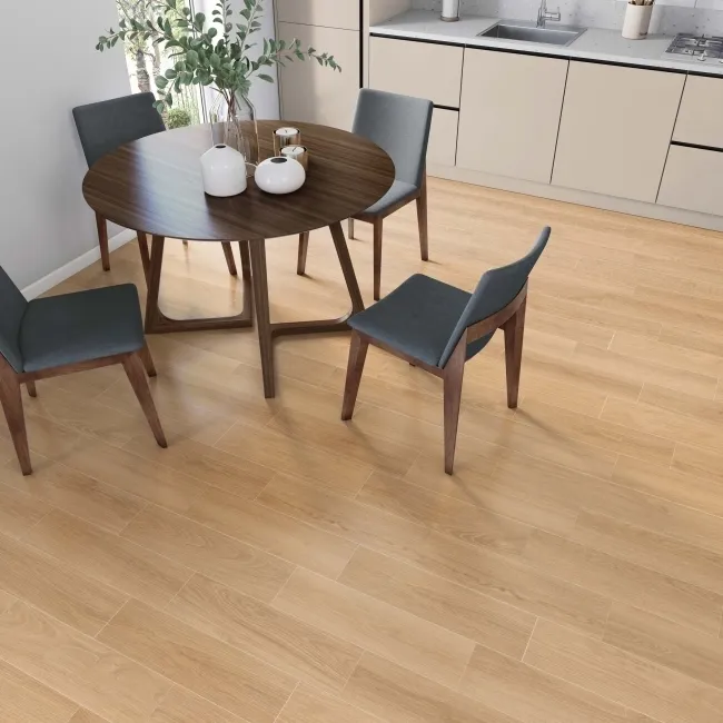 Gironde Natural Oak Wood Effect Matt Porcelain Floor Tile | Tile Mountain