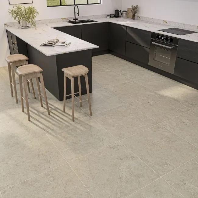 Baltico Beige Stone Effect Matt Large Porcelain Tile | Tile Mountain