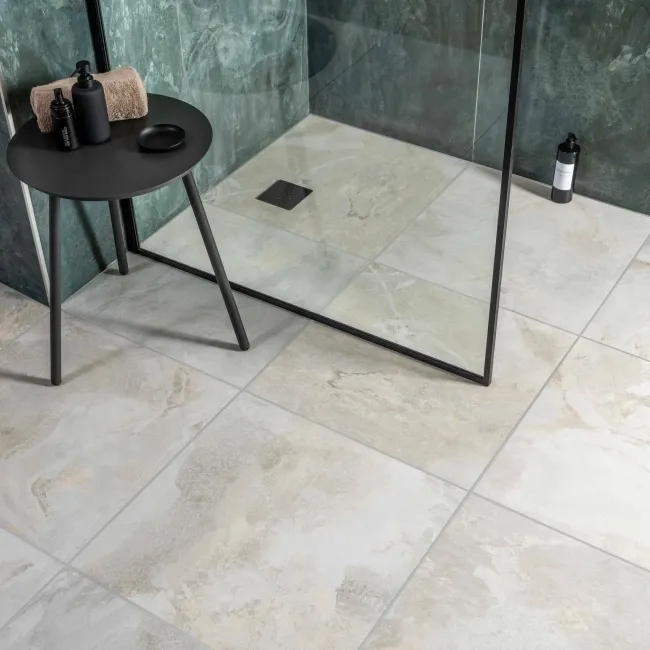 Slate Way Light Grey Matt Porcelain Floor Tiles