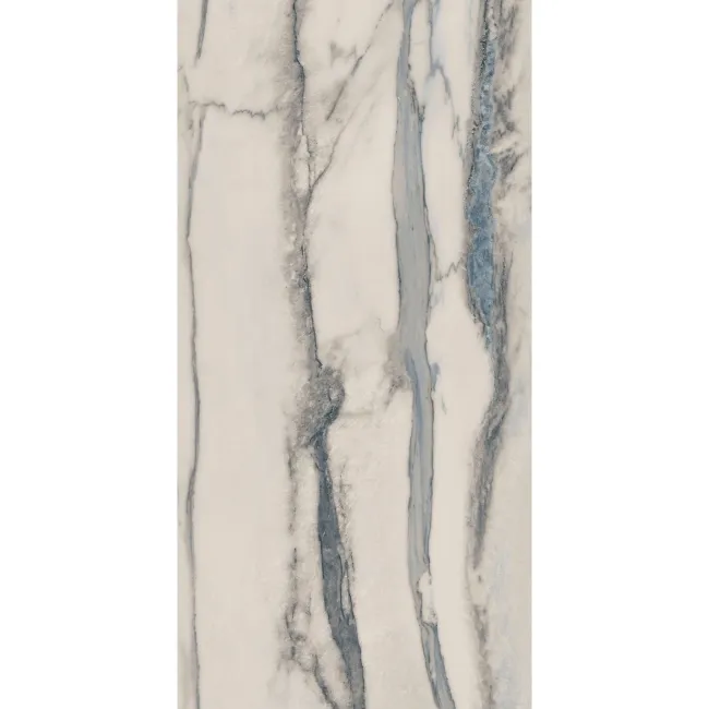 Amazonas Blue Marble Effect Semi Polished Porcelain Tile | Tile Mountain
