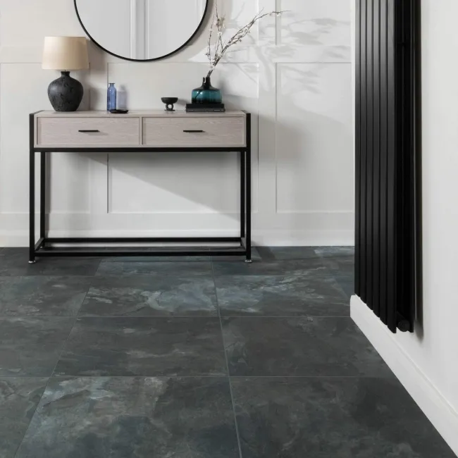 Slate Way Blue Matt Porcelain Floor Tiles | Tile Mountain