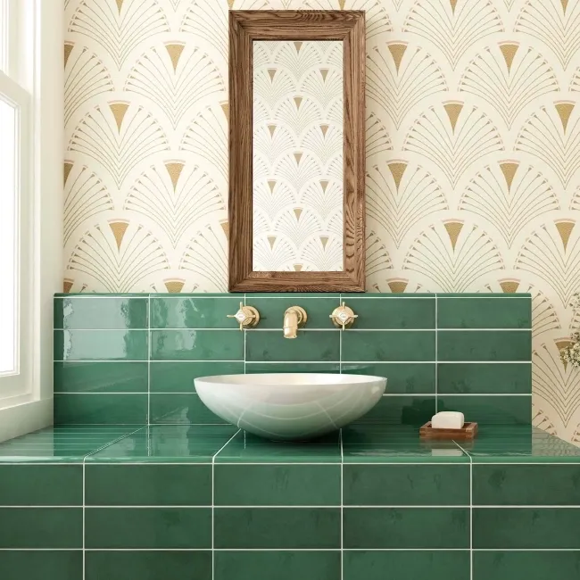 Village Emerald Green Wall Tiles - Tiles from Tile Mountain
