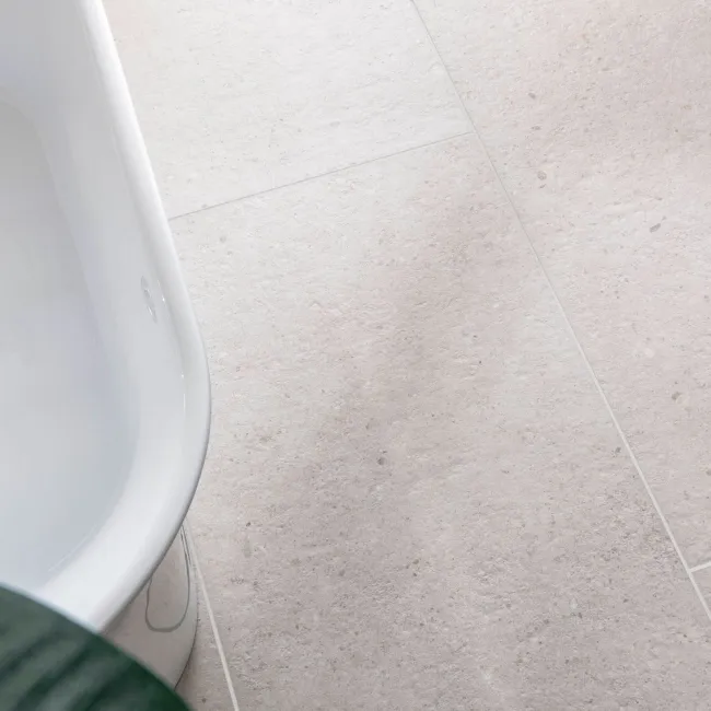 Flakestone Cream Concrete Effect Matt Porcelain Wall and Floor Tile ...