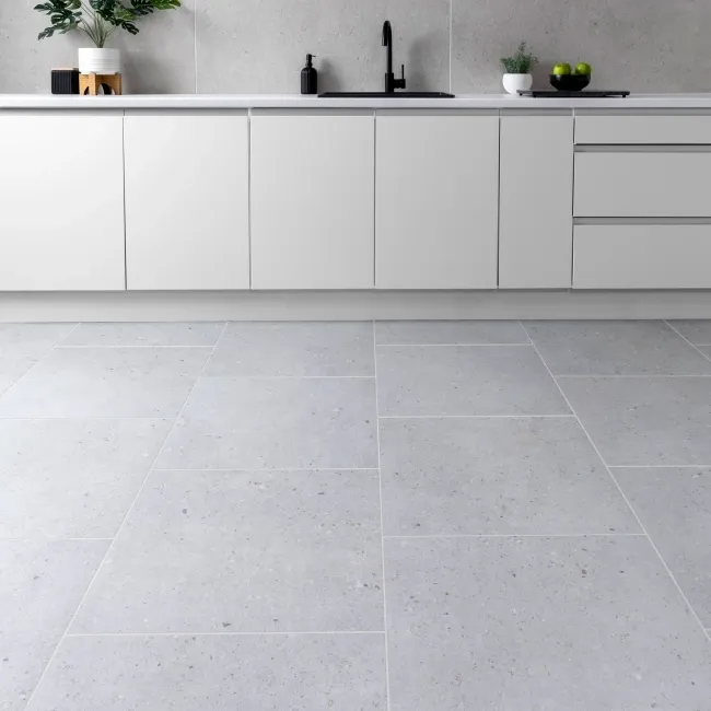 Flakestone Grey Concrete Effect Matt Porcelain Floor Tile | Tile Mountain