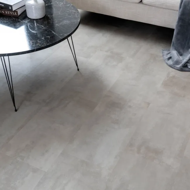 Antalya Grey Stone Tile Luxury Click Vinyl Flooring 5.5mm | Tile Mountain