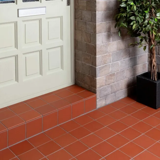 Quarry Terracotta Red Clay Round Edge Matt Floor Tile