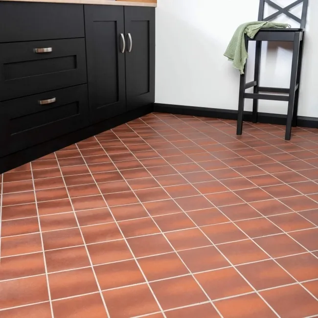 Quarry Terracotta Charred Effect Clay Matt Floor Tile