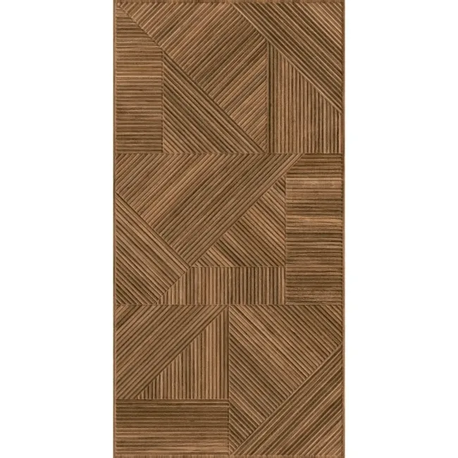 Nantes Dark 3D Wood Panel Effect Wall Tile | Tile Mountain