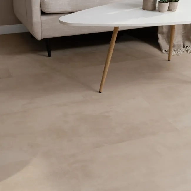Antalya Beige Stone Tile Luxury Click Vinyl Flooring 6mm | Tile Mountain