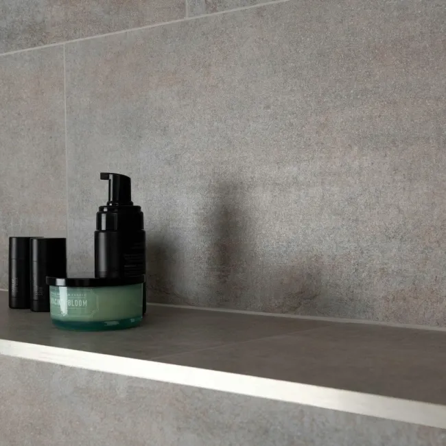 Oxide Grey Concrete Effect Matt Ceramic Wall Tile | Tile Mountain