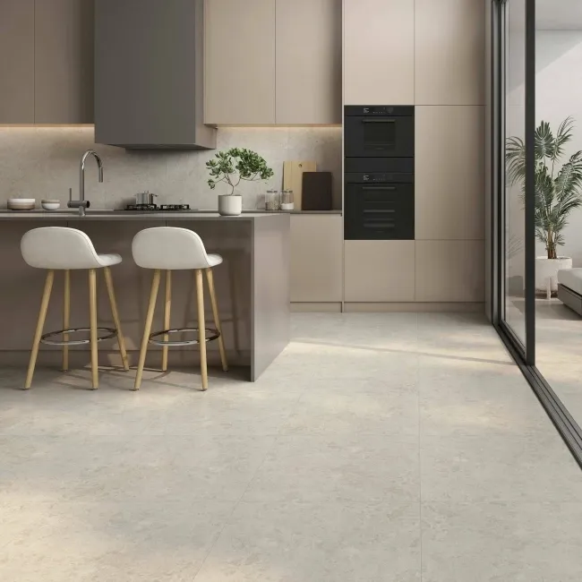 Roca Marais Ivory Marble Effect Matt Porcelain Floor Tile | Tile Mountain