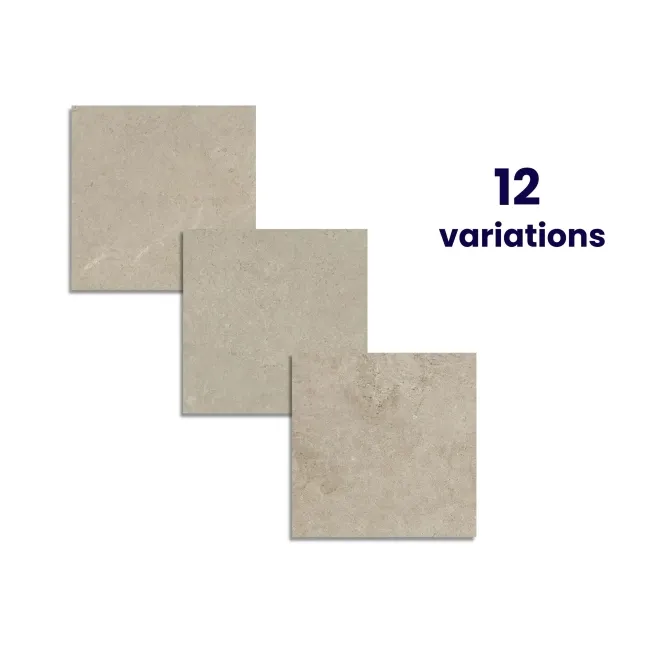 Baltico Beige Stone Effect Matt Porcelain Floor Tile | Tile Mountain