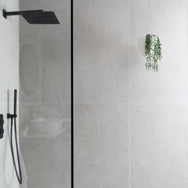Flakestone Greige Concrete Effect Matt Porcelain Wall and Floor Tile ...