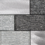 Metallic Silver Grey Glass Gloss Mosaic Tiles- Tile Mountain
