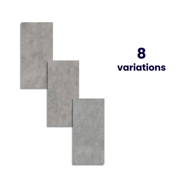 Marmostone Grey Rectified Matt Stone Effect Porcelain Wall and Floor ...